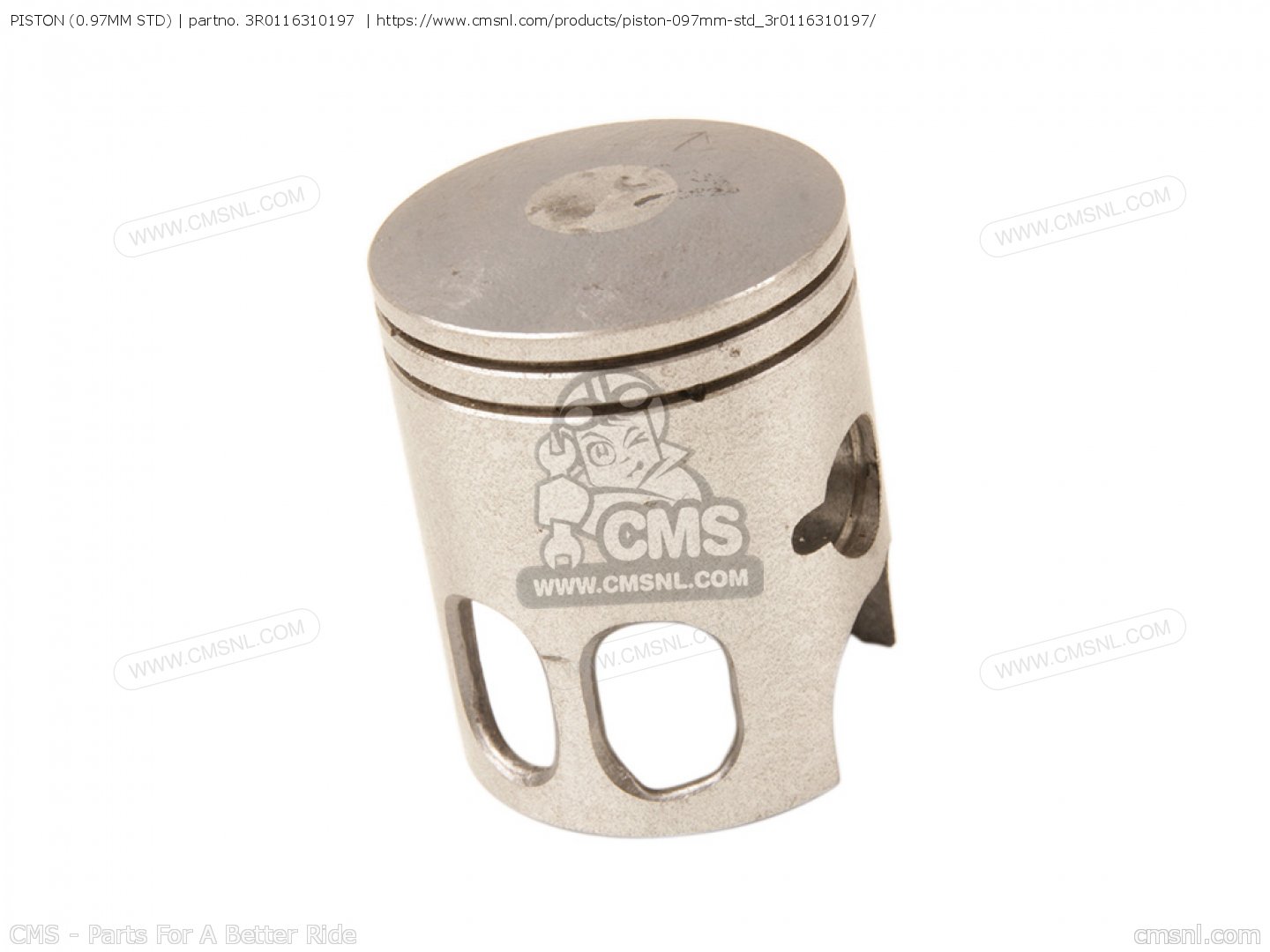 3R0116310197: PISTON (0.97MM STD) Yamaha - buy the 3R0-11631-01-97 at CMSNL