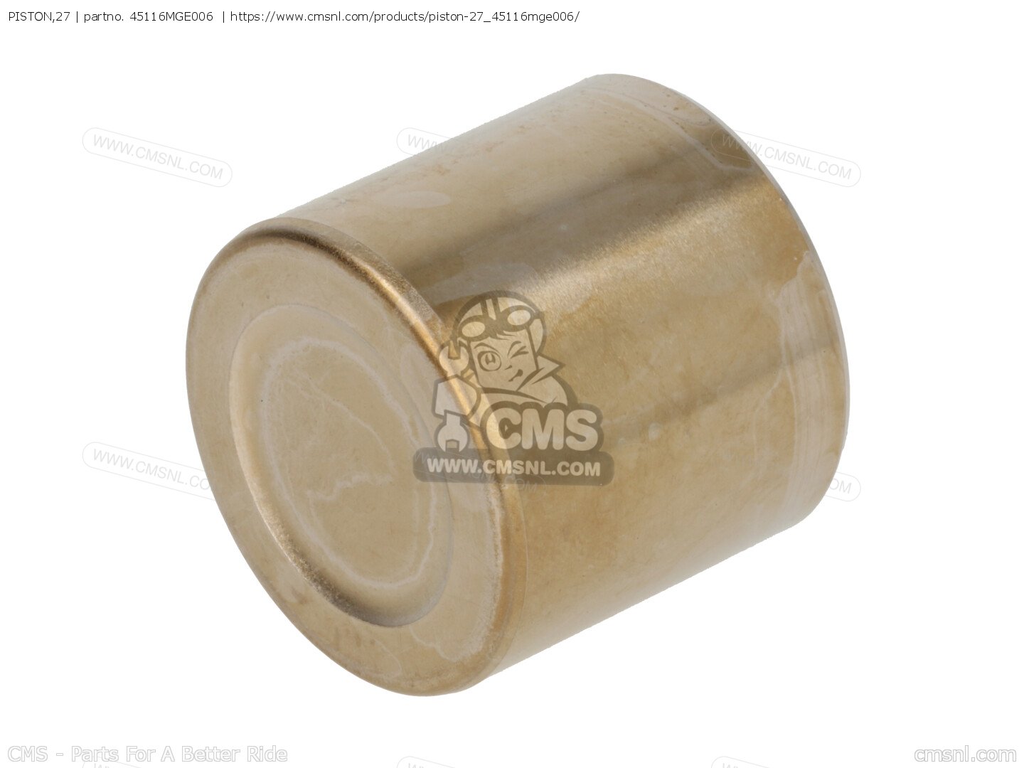 45116MGE006: Piston,27 Honda - buy the 45116-MGE-006 at CMSNL