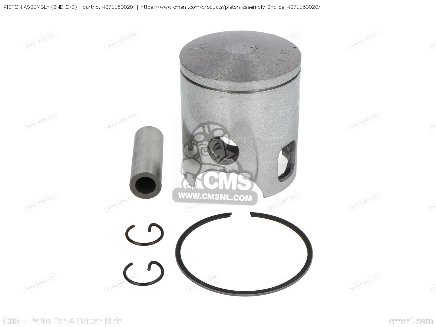 4271163020: Piston Assembly (2nd O/s) Yamaha - buy the 427-11630-20-00 ...