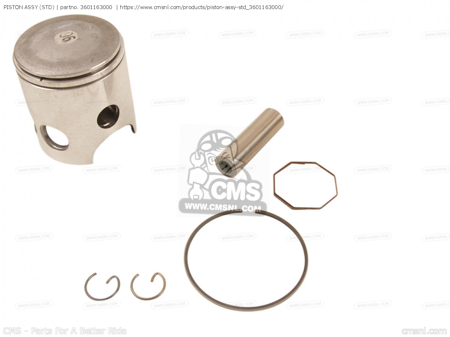 PISTON ASSY (STD) for RD350 1974 RD1 EUROPE 24RD0-300E1 - order at CMSNL