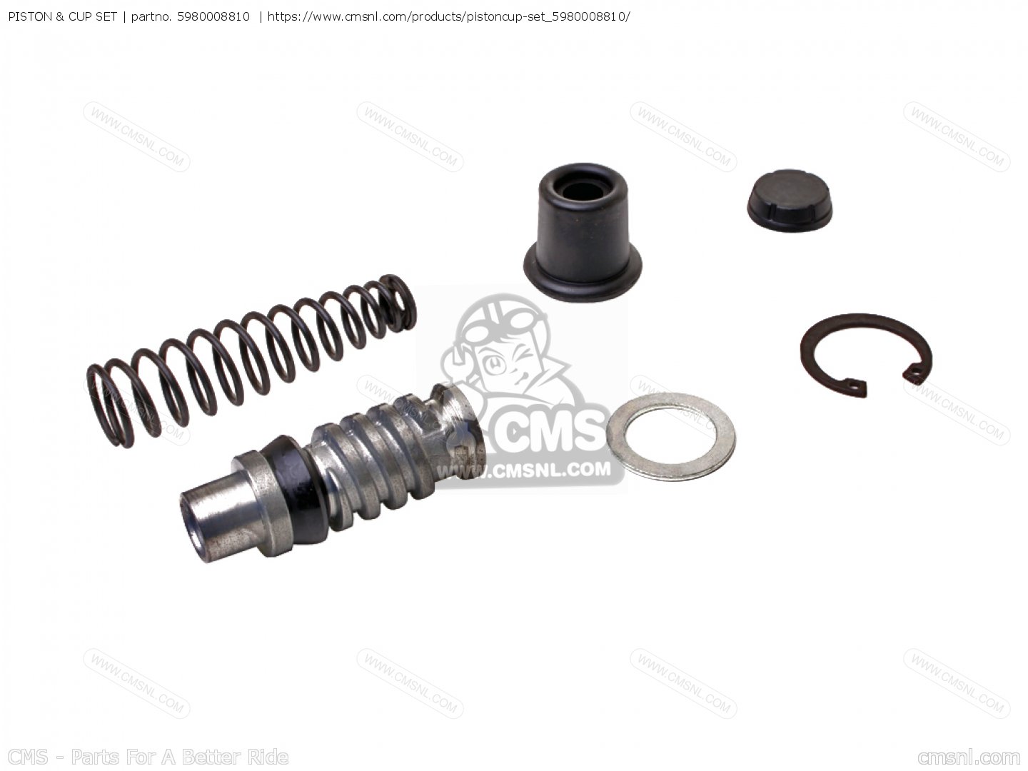 5980008810: PISTON & CUP SET Suzuki - buy the 59800-08810 at CMSNL