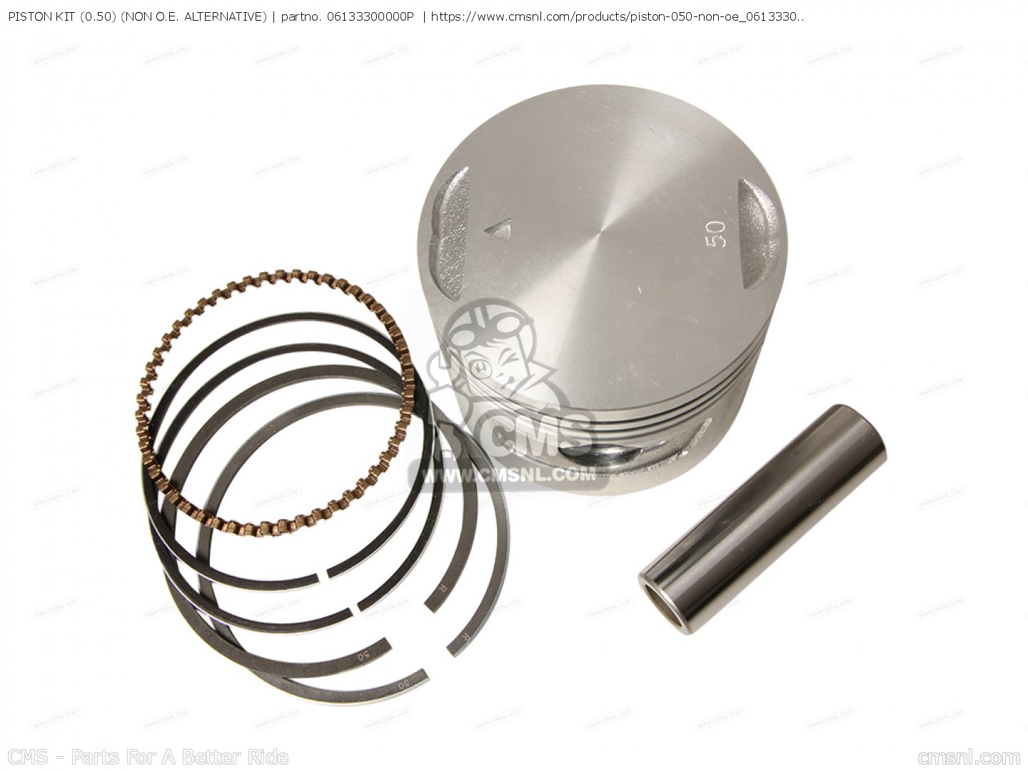 06133300000P: PISTON KIT (0.50) (NON O.E. ALTERNATIVE) Honda - buy the ...