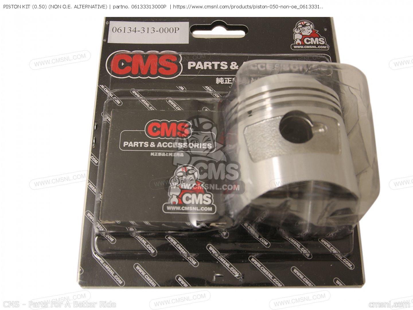 06133313000P: PISTON KIT (0.50) Honda - buy the 06133-313-000P at CMSNL
