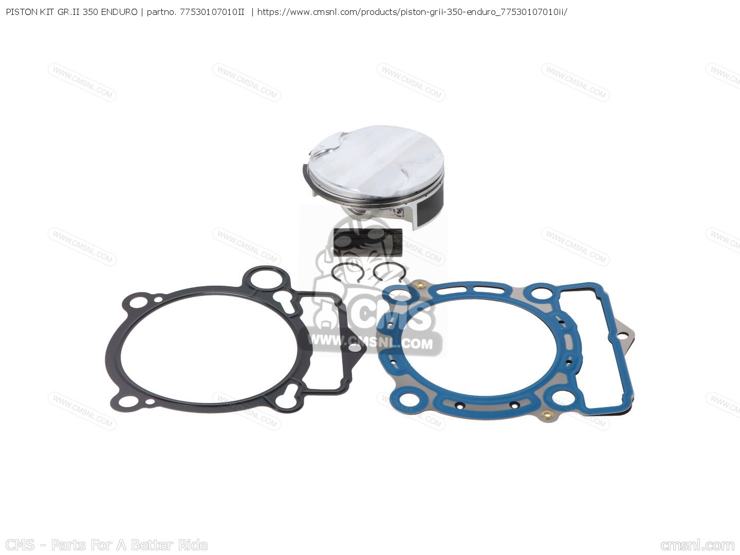 77530107010II: PISTON KIT GR.II 350 ENDURO KTM - buy the 77530107010 II ...