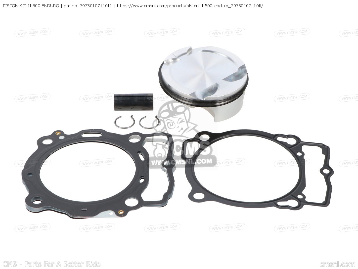 79730107110II: PISTON KIT II 500 ENDURO KTM - buy the 79730107110 II at ...