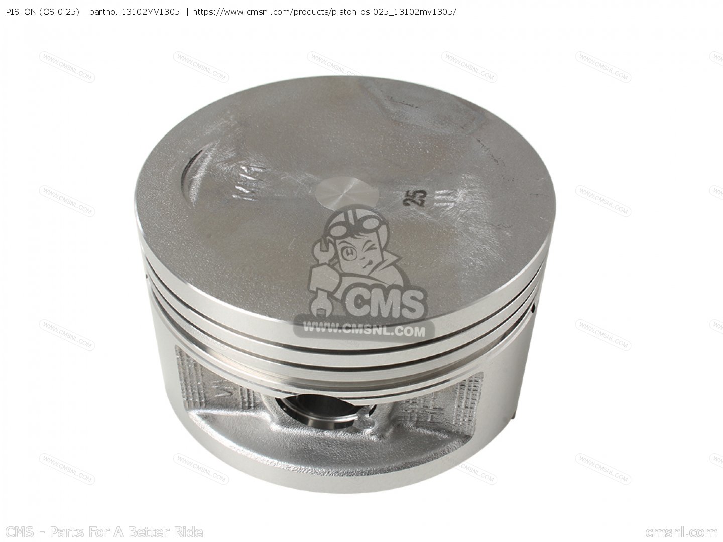 13102MV1305: PISTON (OS 0.25) Honda - buy the 13102-MV1-305 at CMSNL