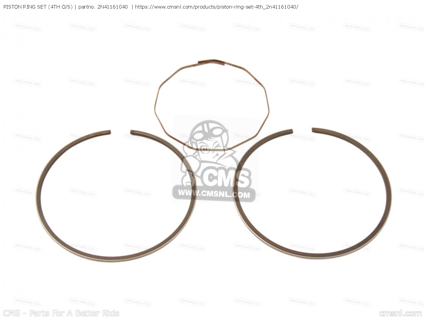 2N41161040: PISTON RING SET (4TH O/S) Yamaha - buy the 2N4-11610-40-00 ...