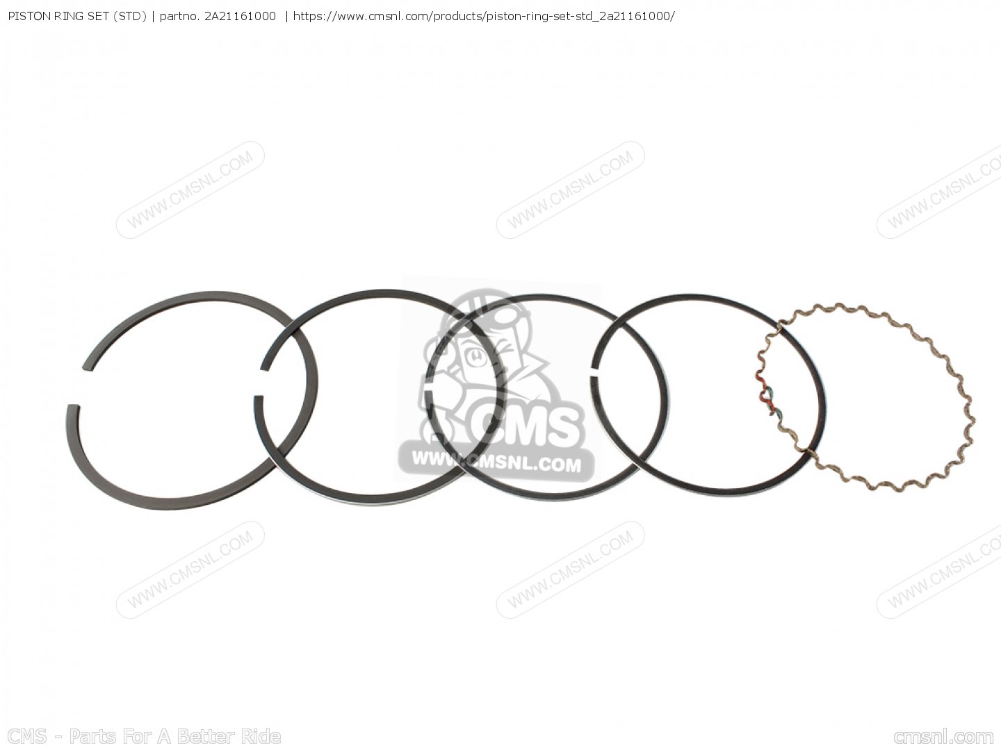PISTON RING SET (STD) for Yamaha - order at CMSNL