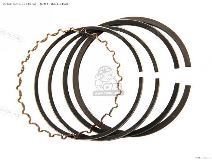 1M01161001: PISTON RING SET (STD) Yamaha - buy the 1M0-11610-01-00 at CMSNL