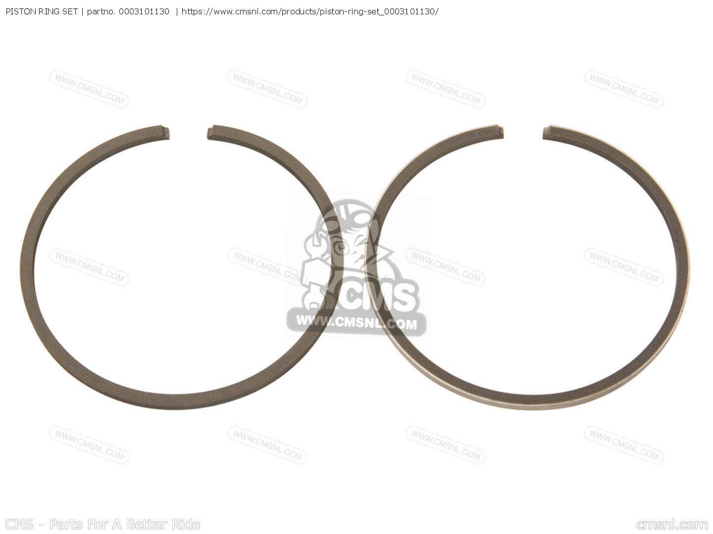 0003101130: PISTON RING SET Suzuki - buy the 00031-01130 at CMSNL