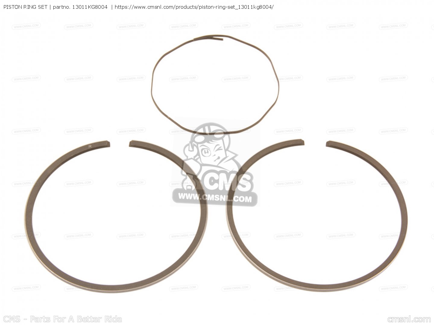 13011KG8004: Piston Ring Set Honda - buy the 13011-KG8-004 at CMSNL