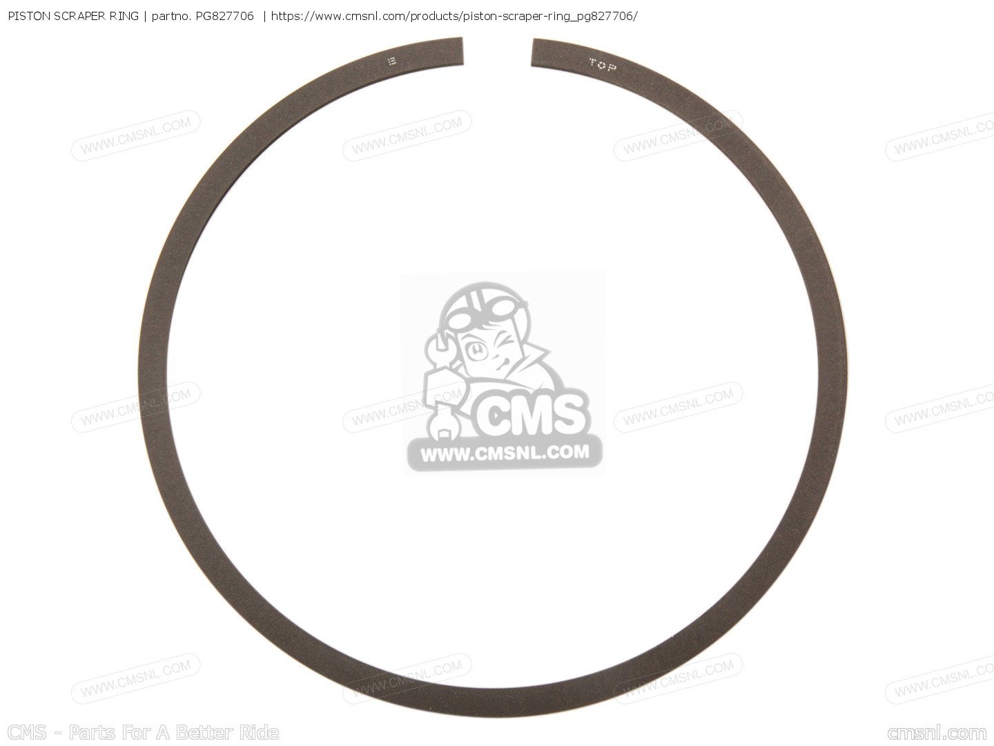 PG827706: PISTON SCRAPER RING Piaggio Group - buy the PG827706 at CMSNL