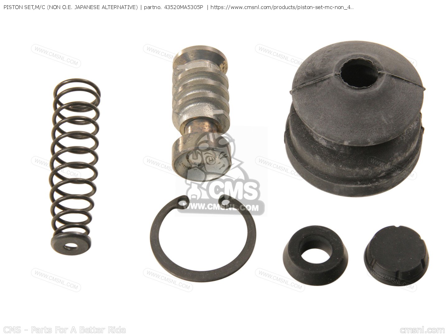 43520MA5305P: Piston Set,m/c Honda - buy the 43520-MA5-305P at CMSNL
