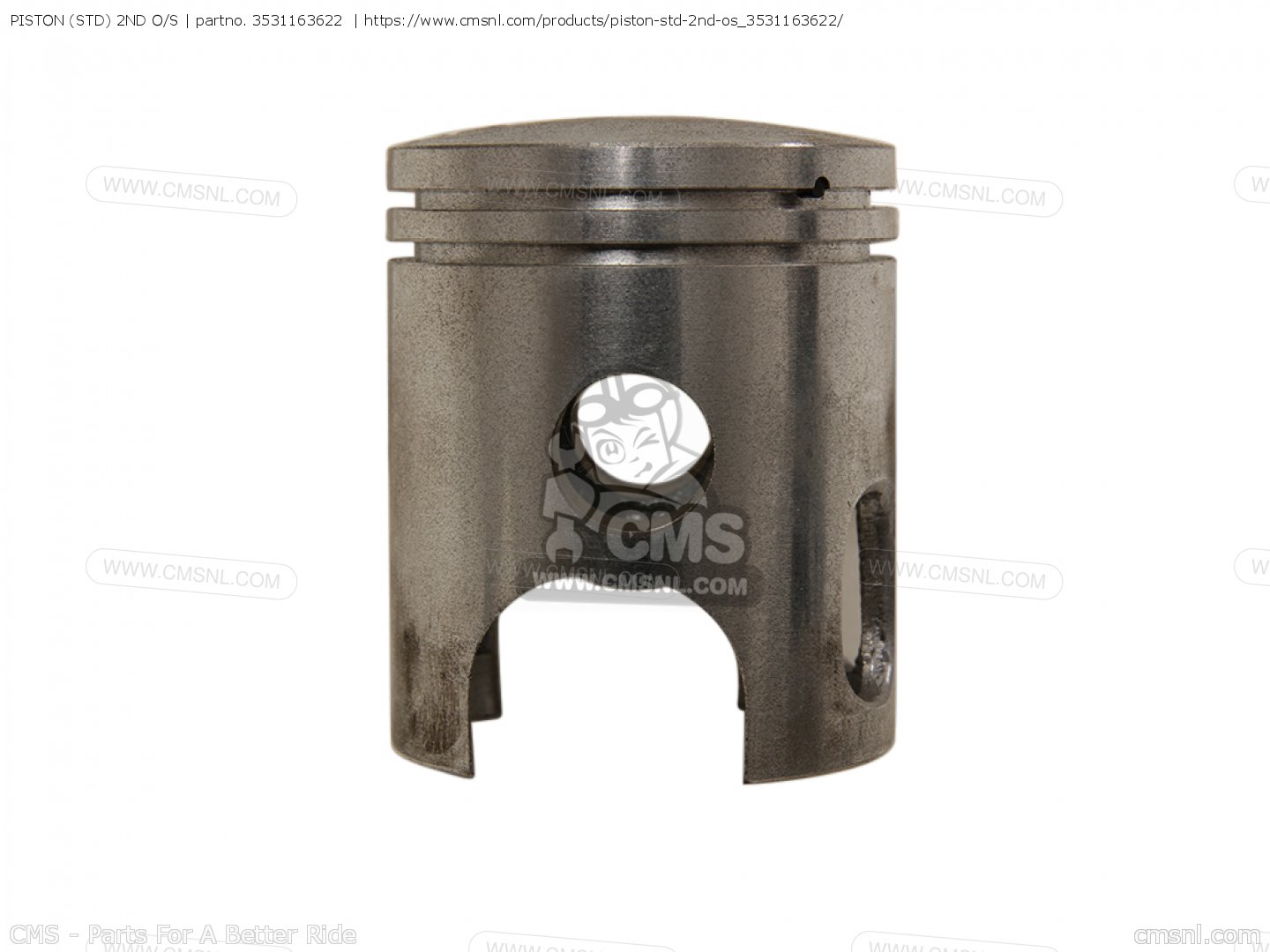 3531163622: PISTON (STD) 2ND O/S Yamaha - buy the 353-11636-22-00 at CMSNL