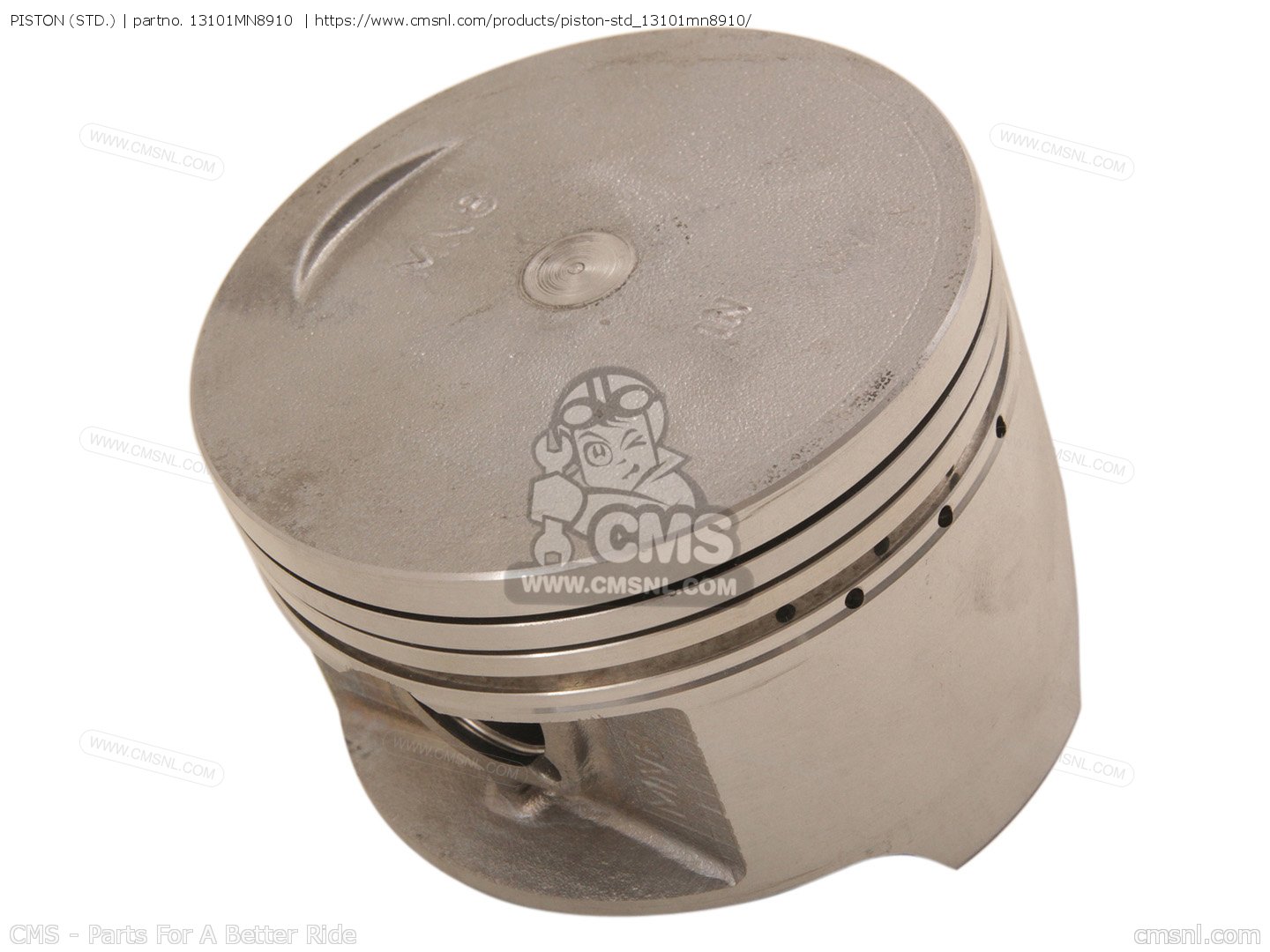 13101MN8910: Piston (std.) Honda - buy the 13101-MN8-910 at CMSNL