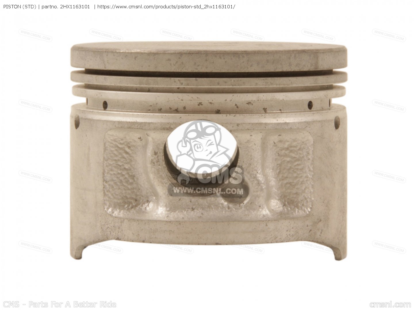 2HX1163101: PISTON (STD) Yamaha - buy the 2HX-11631-01-00 at CMSNL