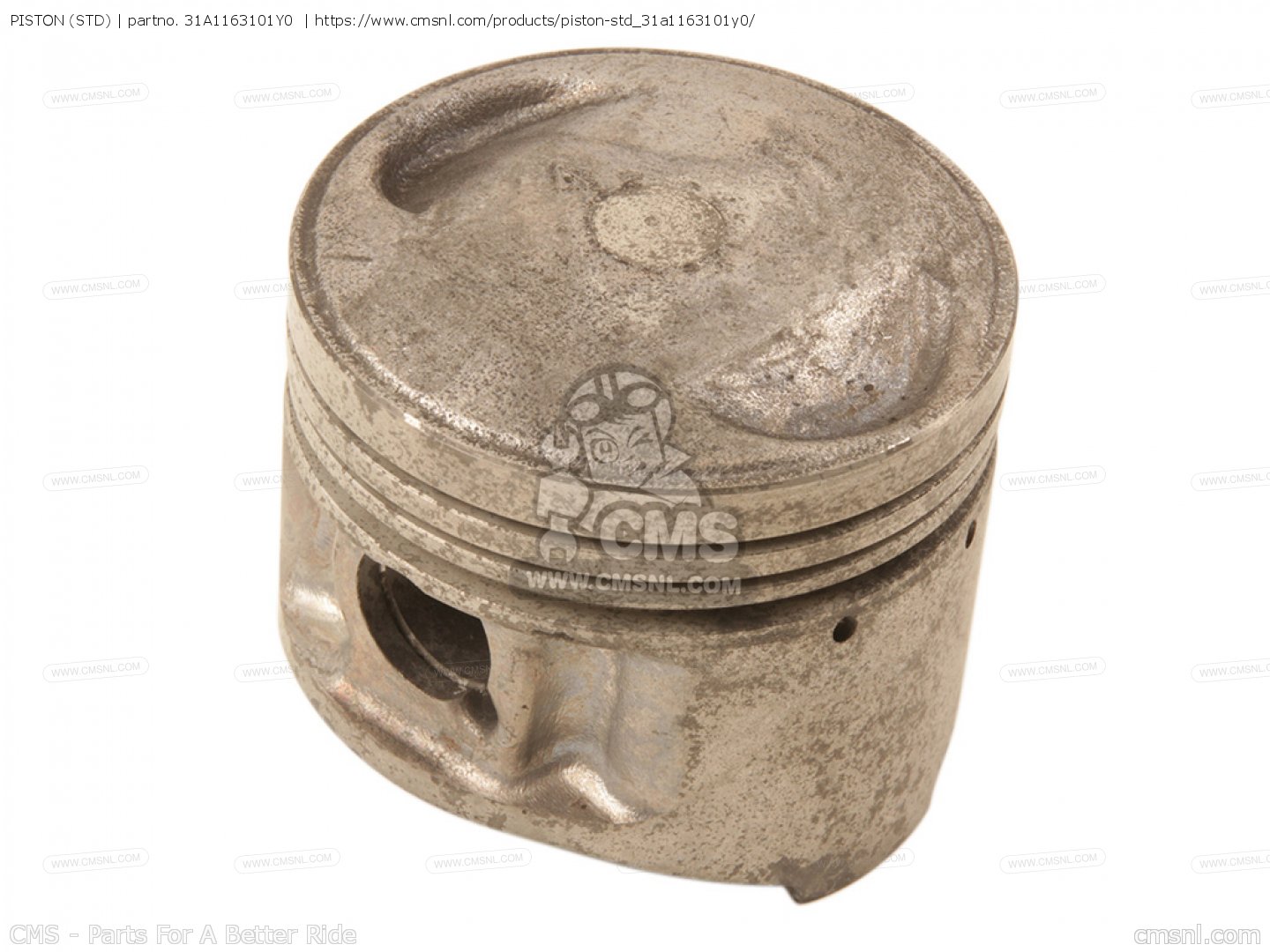 31A1163101Y0: PISTON (STD) Yamaha - buy the 31A-11631-01-Y0 at CMSNL