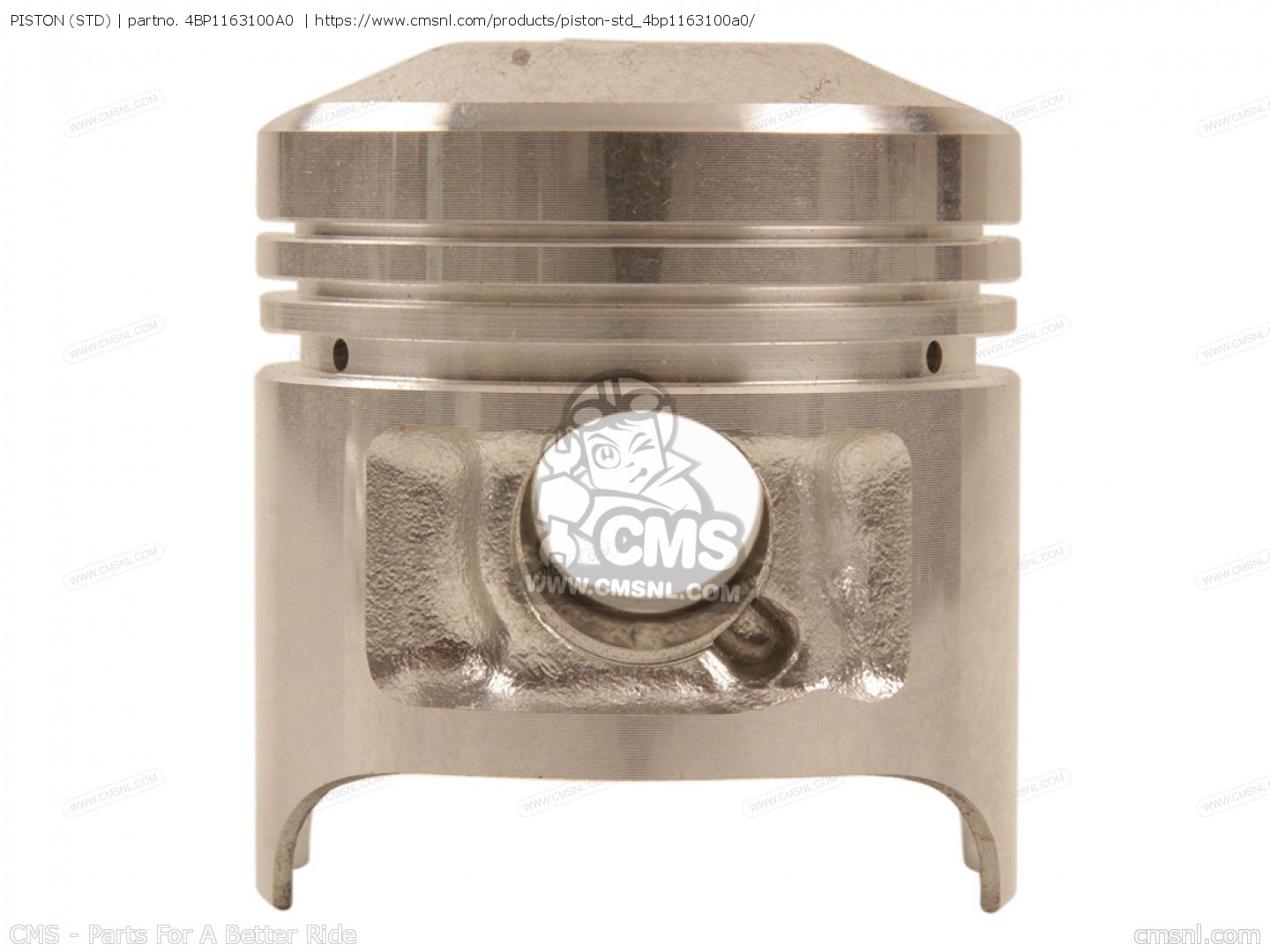 4BP1163100A0: Piston (std) Yamaha - buy the 4BP-11631-00-A0 at CMSNL