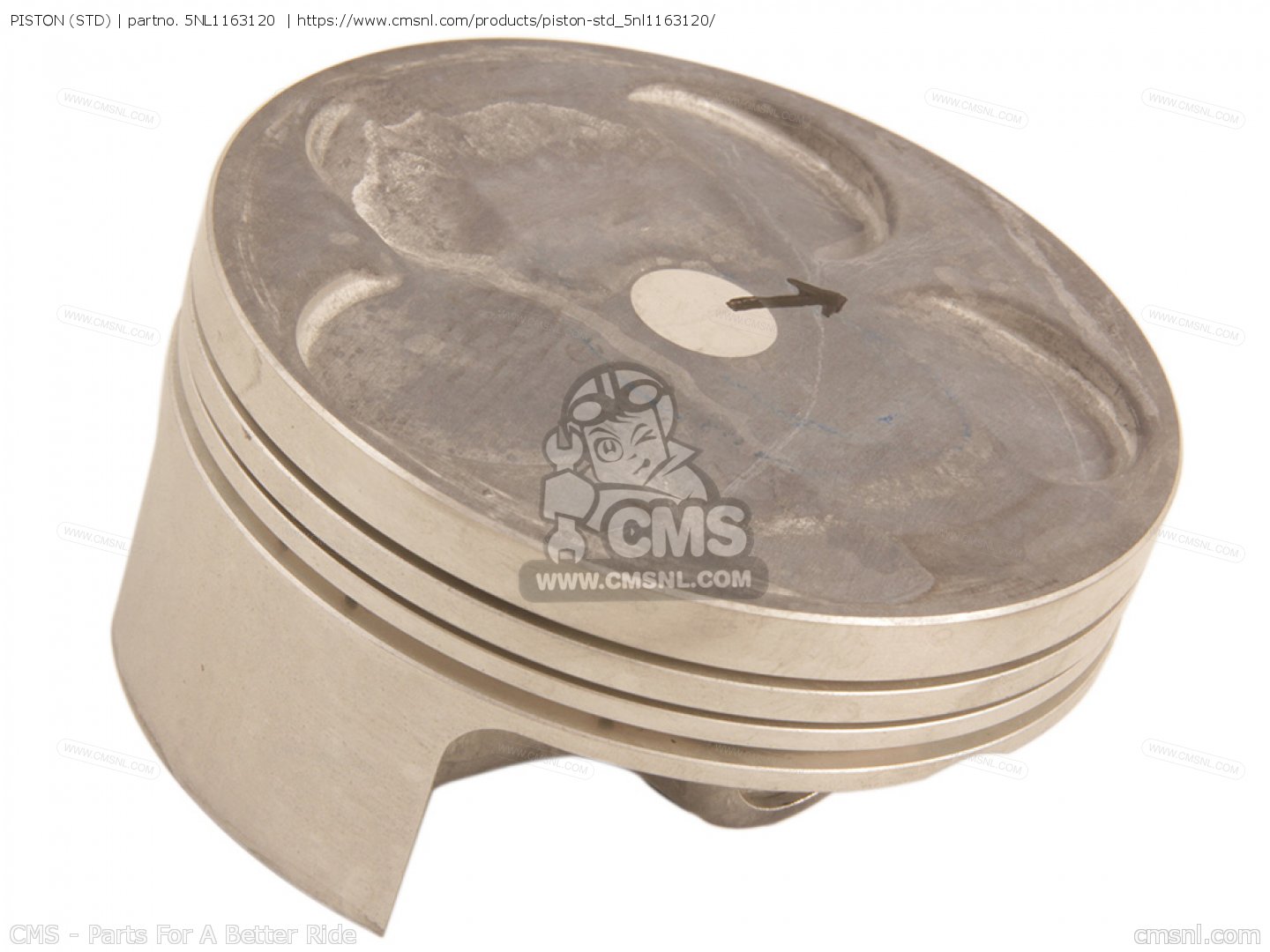 PISTON (STD) for Yamaha - order at CMSNL