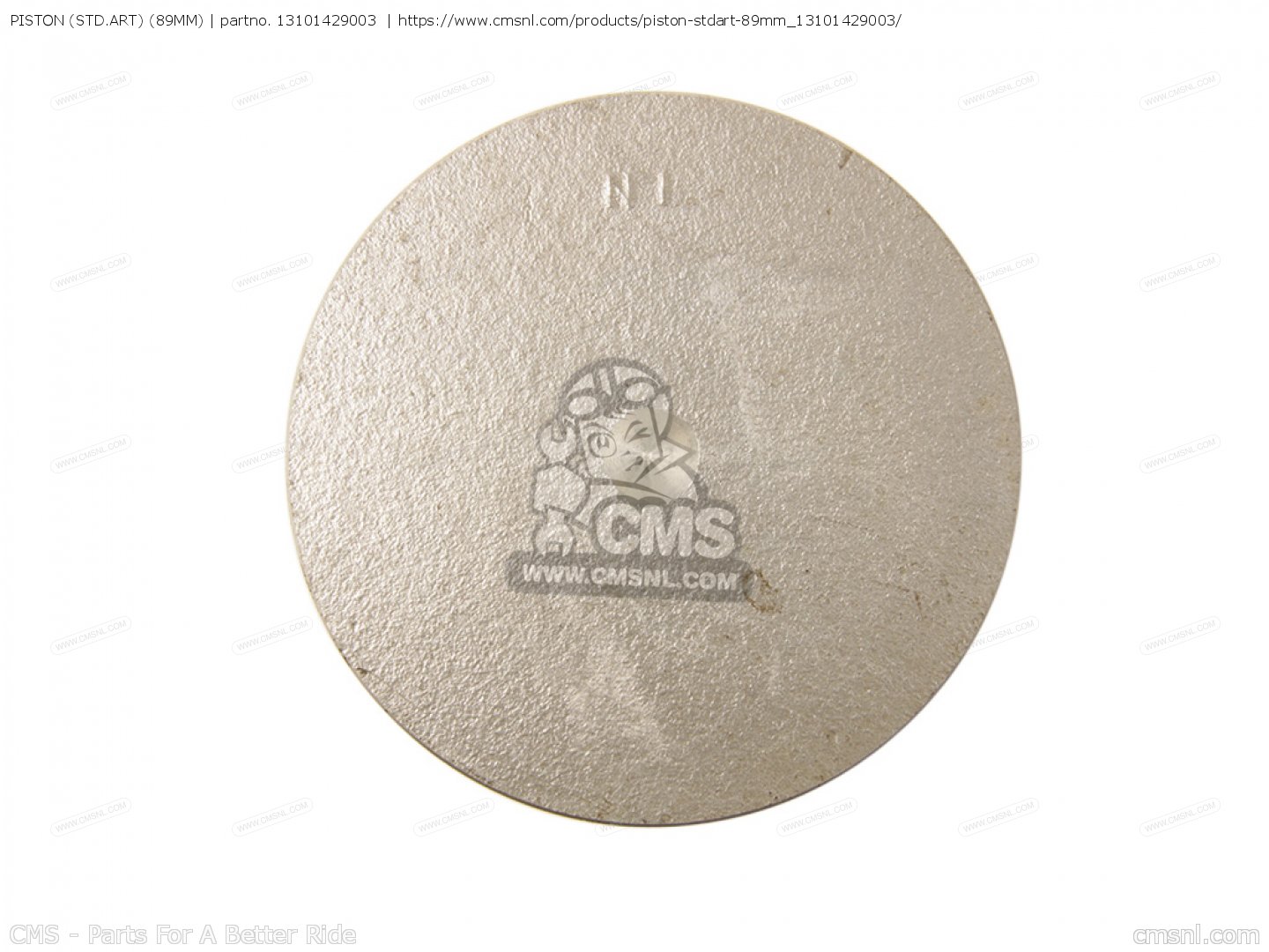 13101429003: PISTON (STD.ART) (89MM) Honda - buy the 13101-429-003 at CMSNL