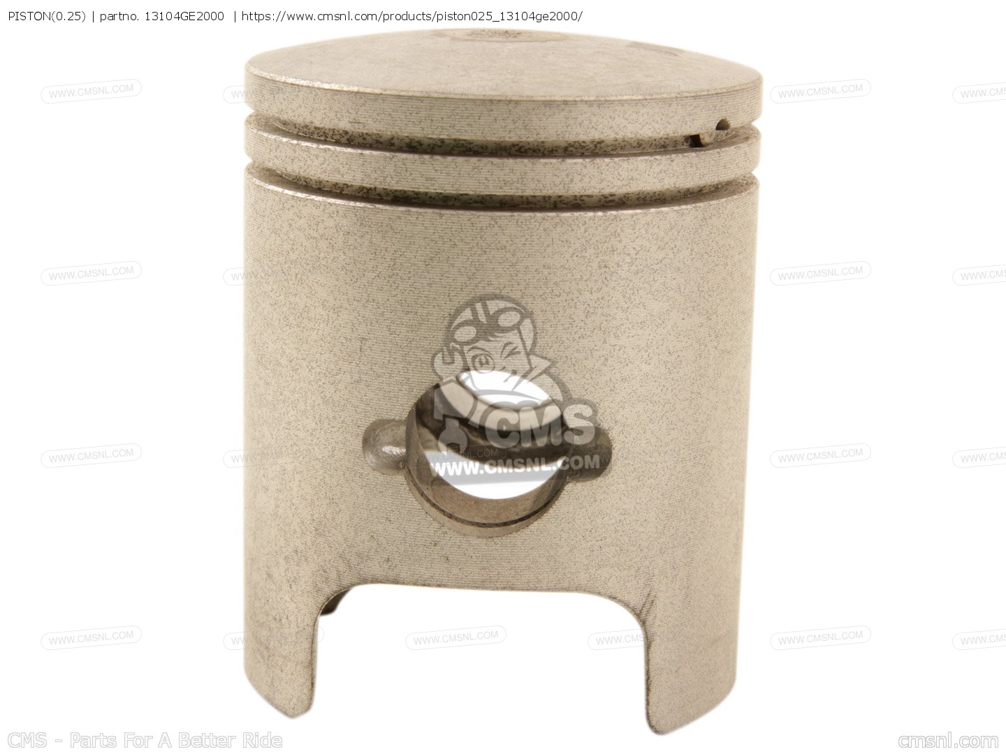 13104GE2000: PISTON(0.25) Honda - buy the 13104-GE2-000 at CMSNL