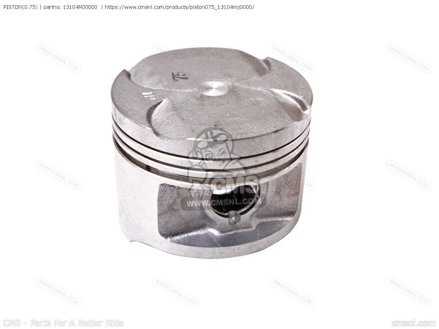 13104MJ0000: PISTON(0.75) Honda - buy the 13104-MJ0-000 at CMSNL