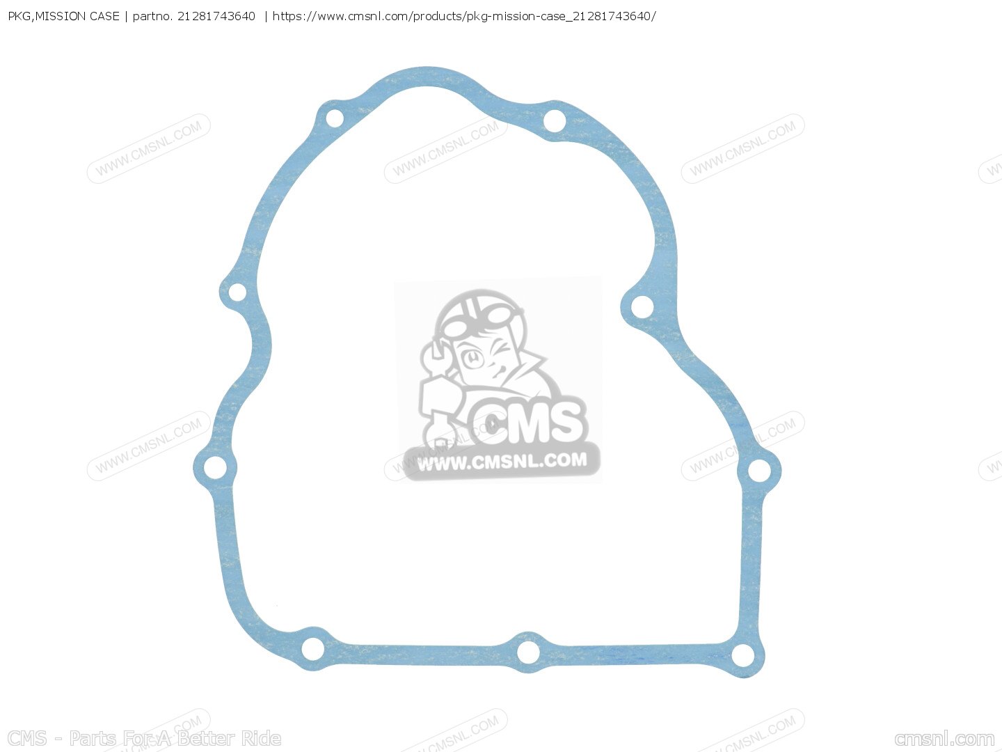 21281743640: PKG,MISSION CASE Honda - buy the 21281-743-640 at CMSNL