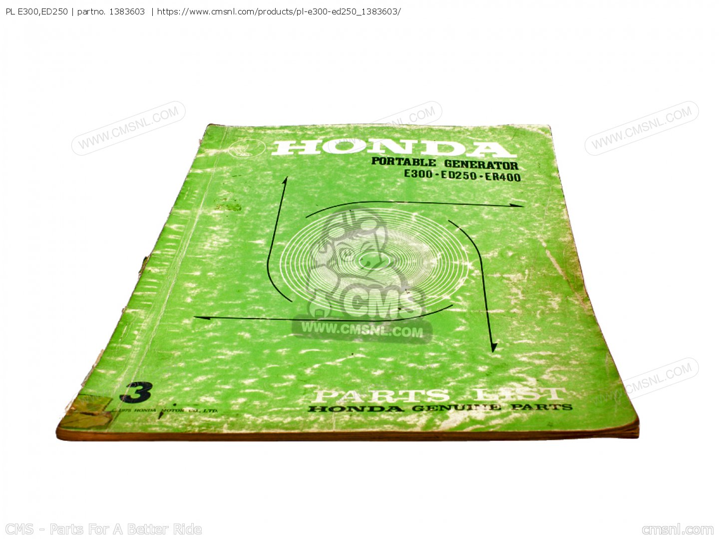 1383603: PL E300,ED250 Honda - buy the 1383603 at CMSNL