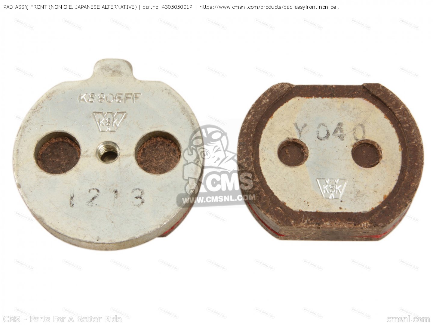 Plaquette De Frein Ensemble Avant MCA NON O.E. ALTERNATIVE pour ...