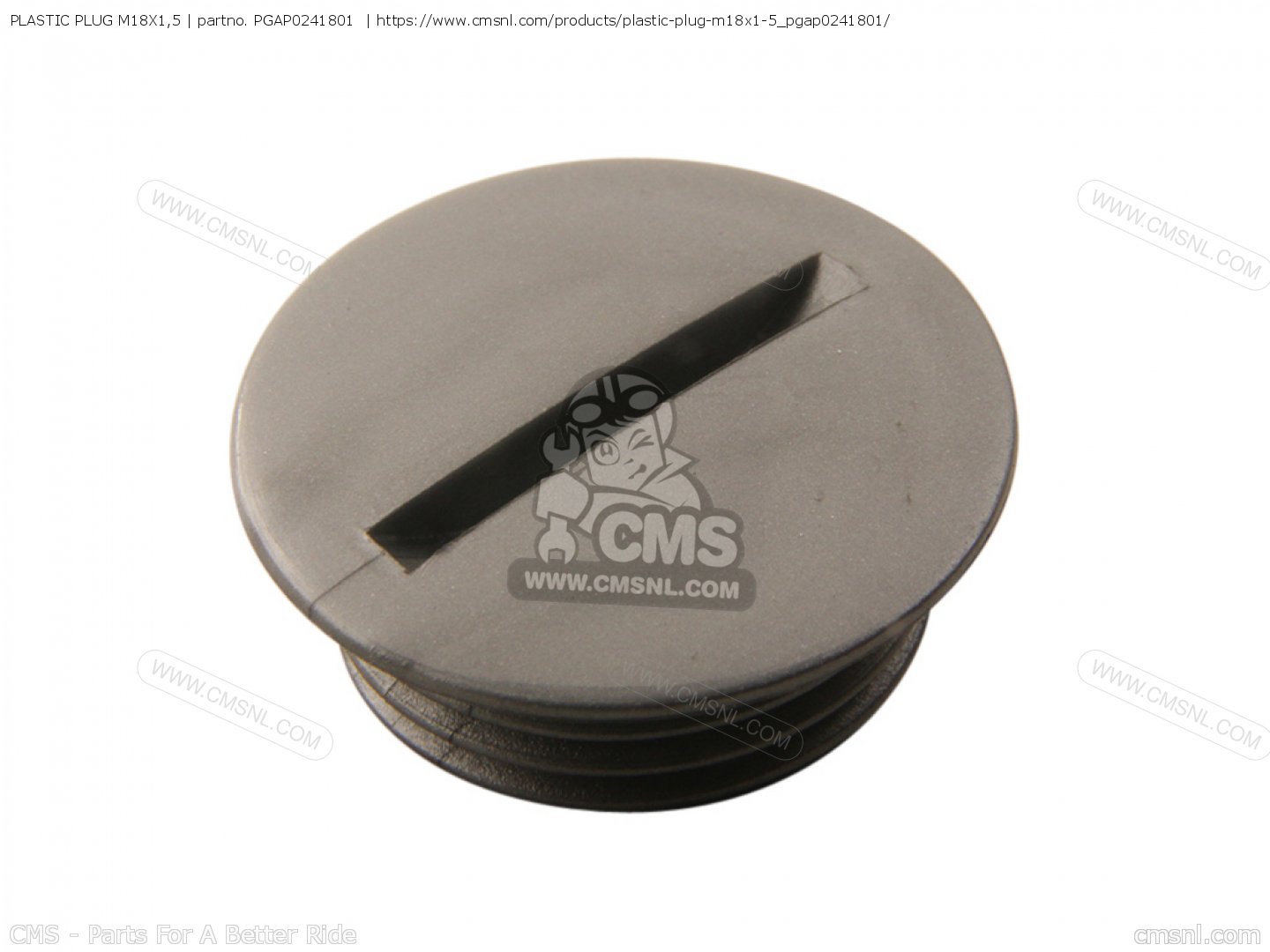 PGAP0241801: Plastic Plug M18x1,5 Piaggio Group - buy the AP0241801 at ...