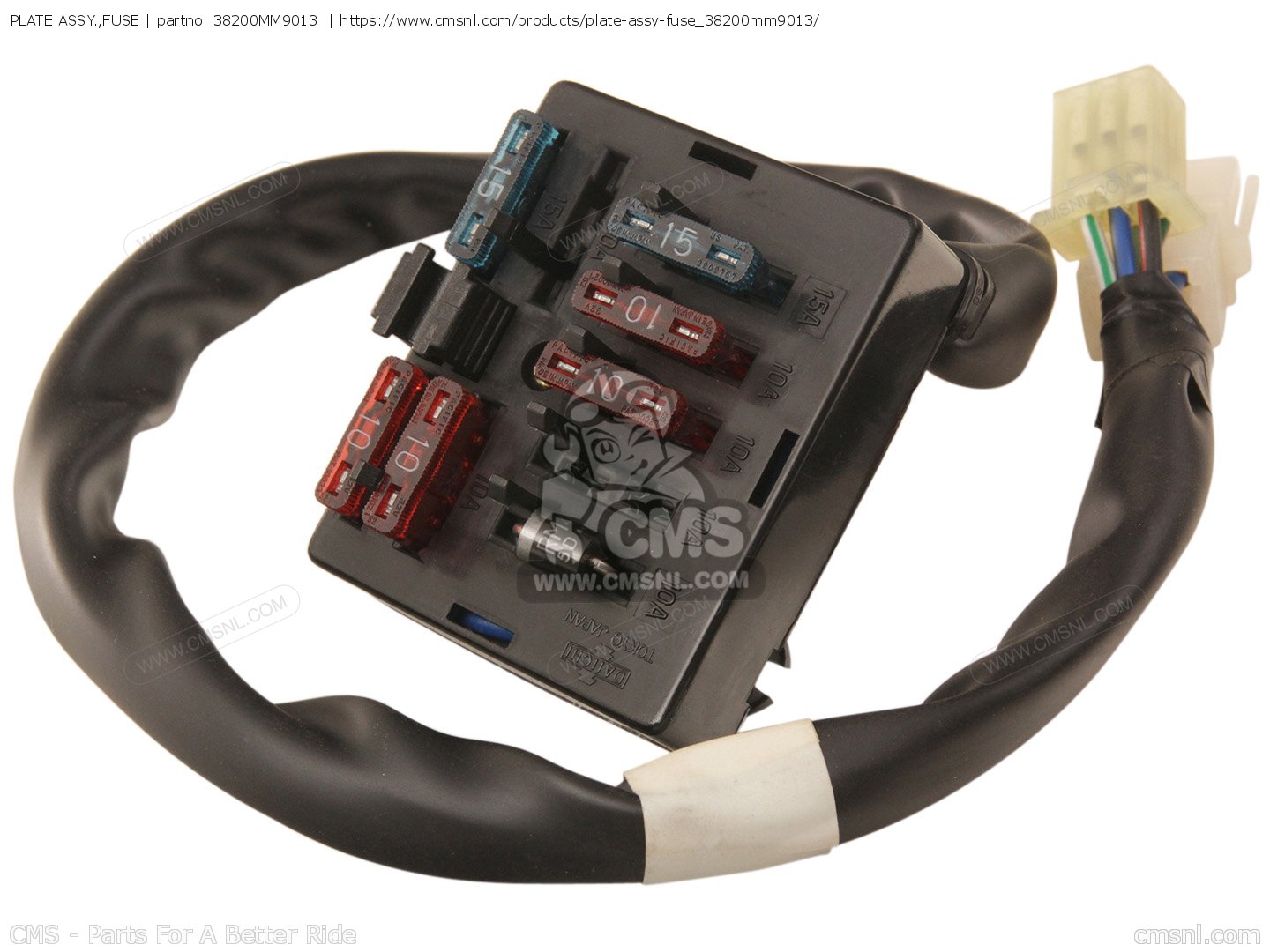 38200MM9013: PLATE ASSY.,FUSE Honda - buy the 38200-MM9-013 at CMSNL