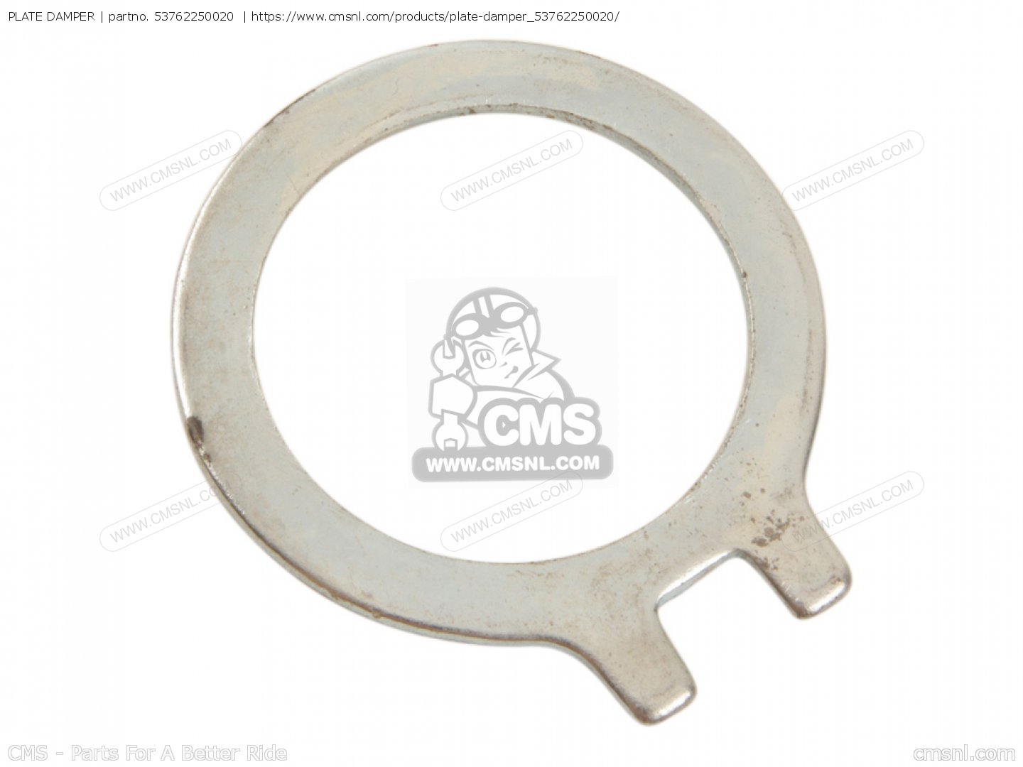53762250020: PLATE DAMPER Honda - buy the 53762-250-020 at CMSNL