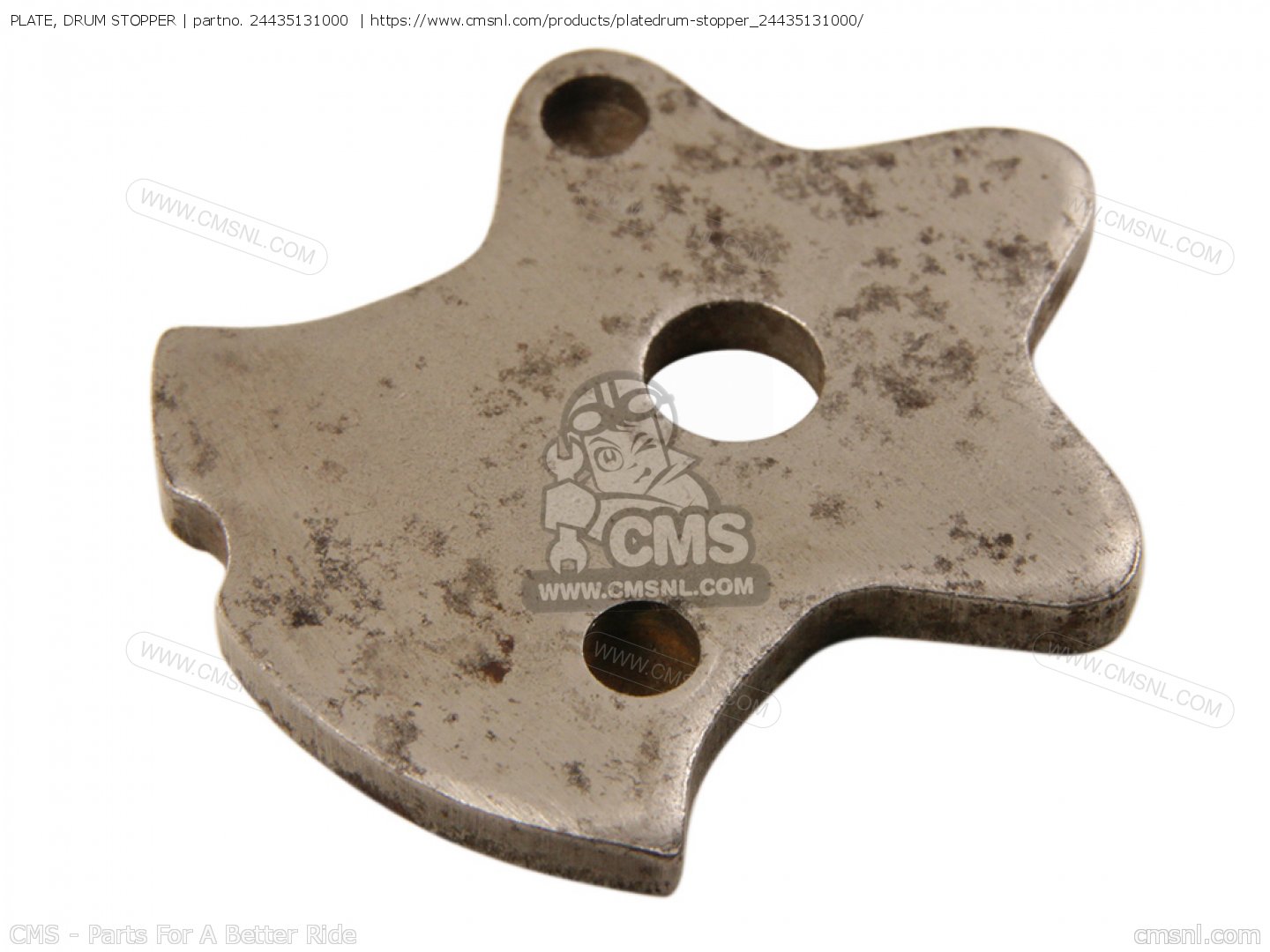 24435131000: PLATE, DRUM STOPPER Honda - buy the 24435-131-000 at CMSNL