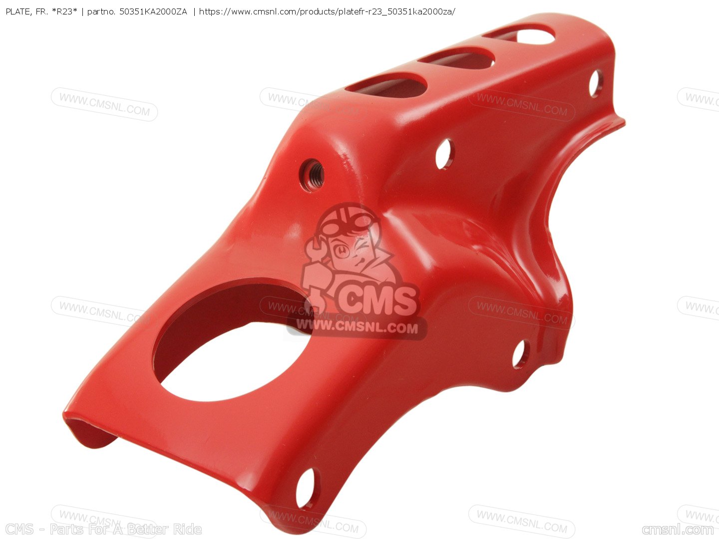50351KA2000ZA: PLATE, FR. *R23* Honda - buy the 50351-KA2-000ZA at CMSNL