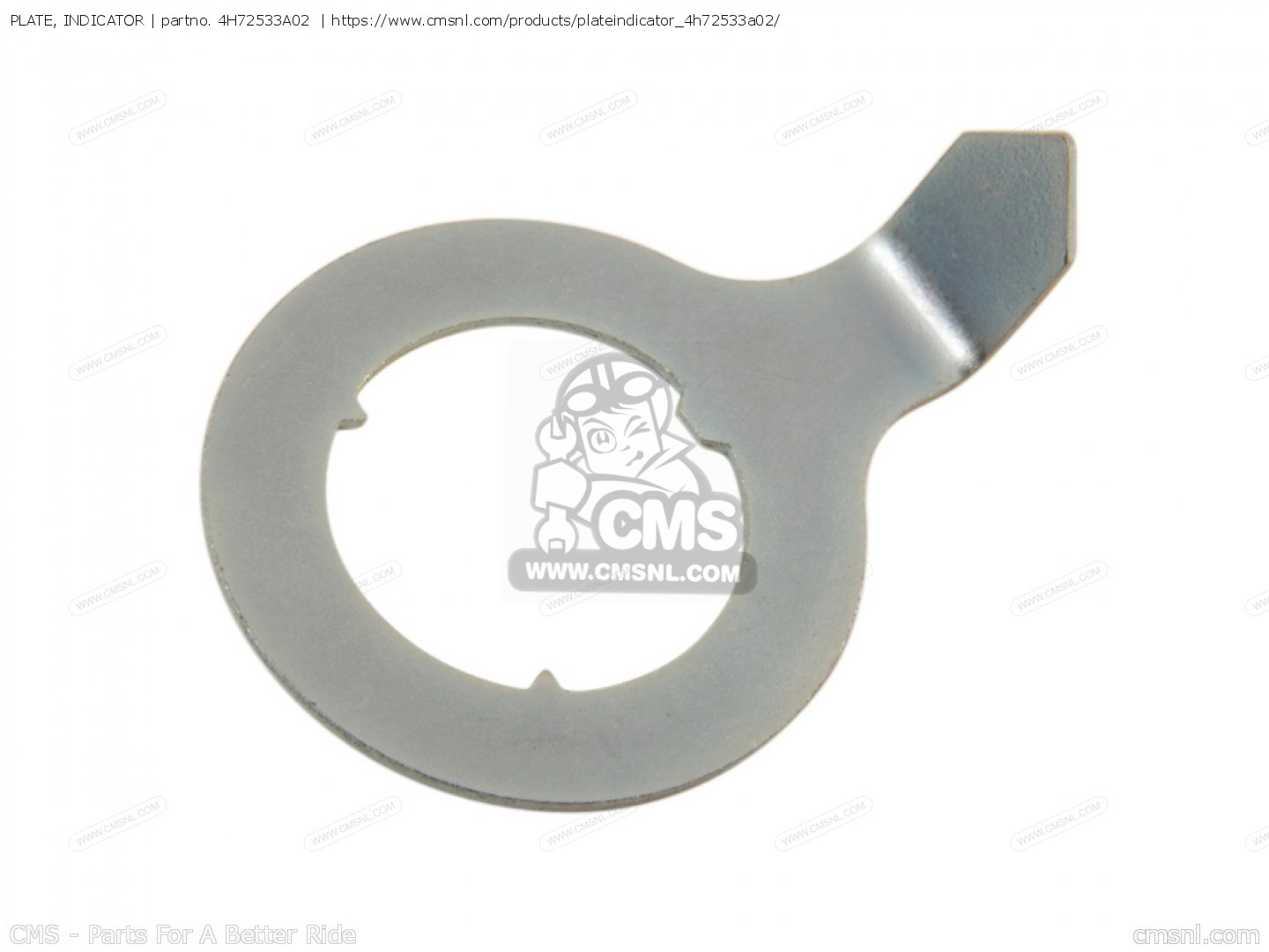 4H72533A02: PLATE, INDICATOR Yamaha - buy the 4H7-2533A-02-00 at CMSNL