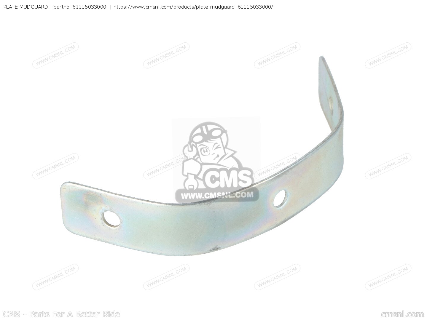 61115033000: PLATE MUDGUARD Honda - buy the 61115-033-000 at CMSNL