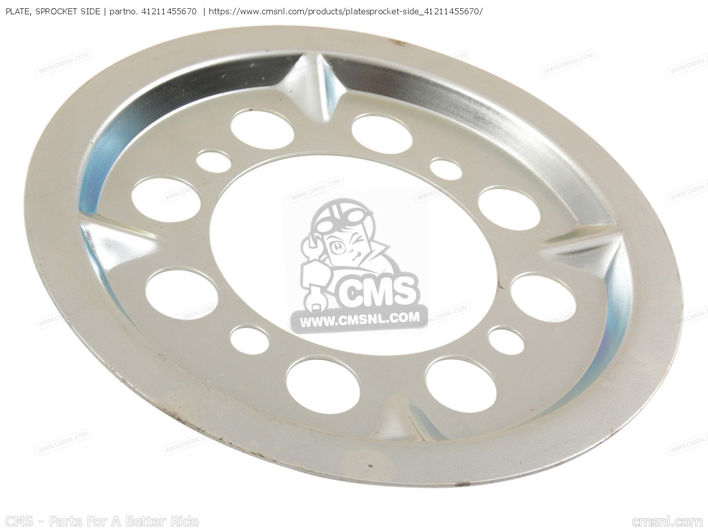 41211455670: PLATE, SPROCKET SIDE Honda - buy the 41211-455-670 at CMSNL