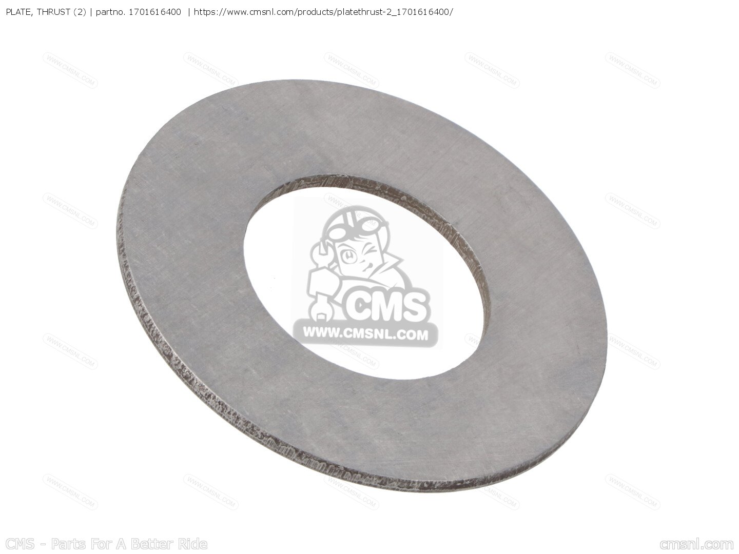 1701616400: PLATE, THRUST (2) Yamaha - buy the 170-16164-00-00 at CMSNL