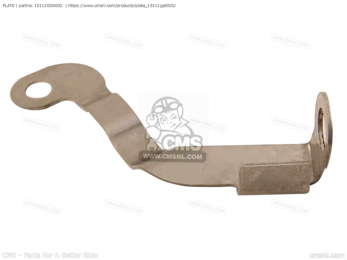 15111GS6000: PLATE Honda - buy the 15111-GS6-000 at CMSNL