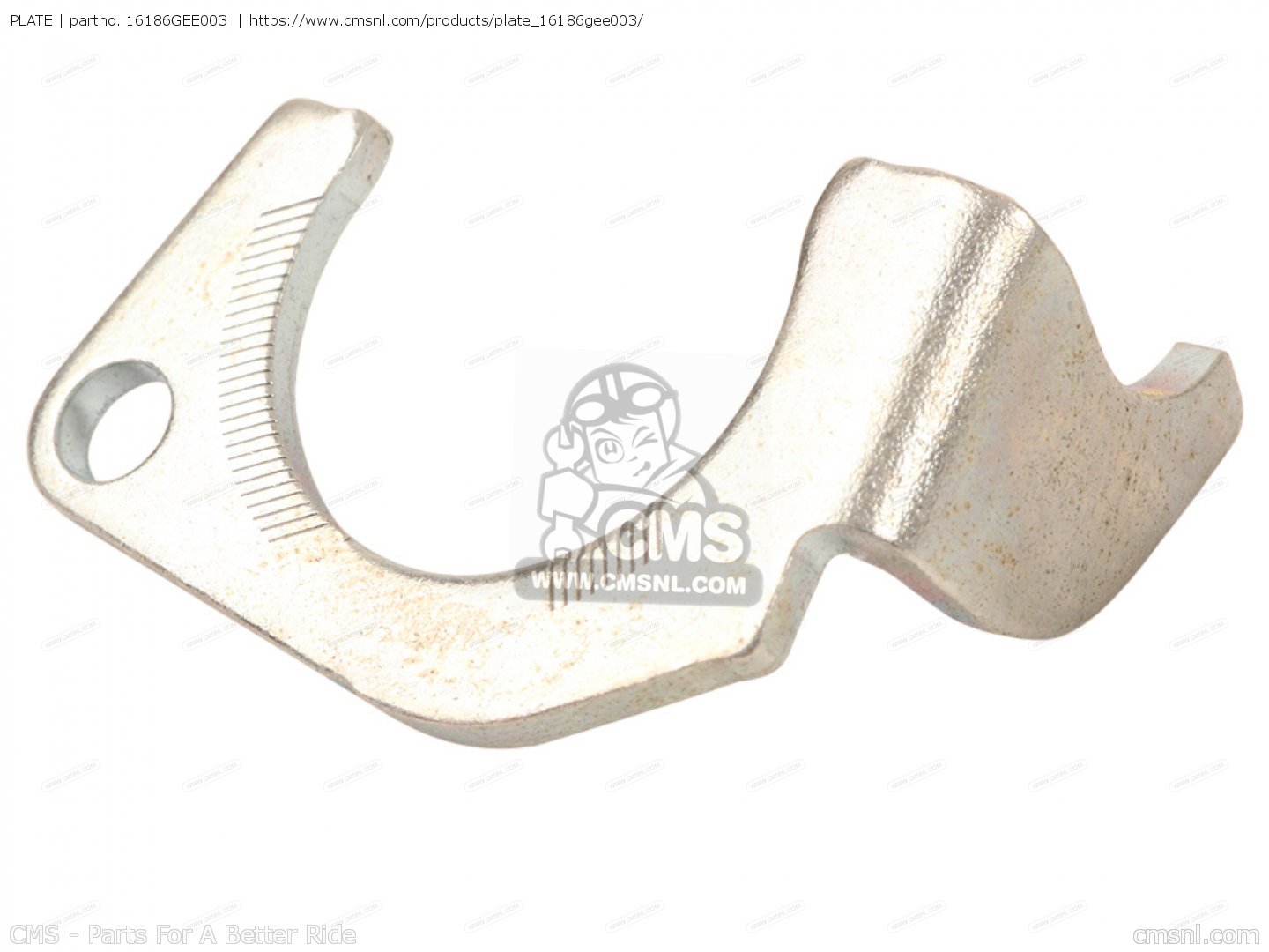 16186GEE003: PLATE Honda - buy the 16186-GEE-003 at CMSNL