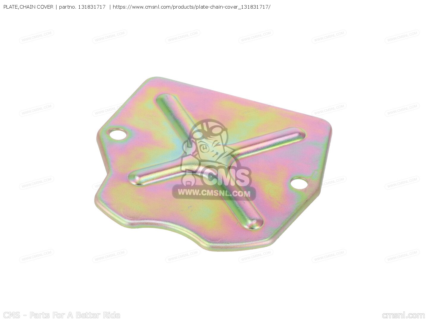 131831717: PLATE,CHAIN COVER Kawasaki - buy the 13183-1717 at CMSNL
