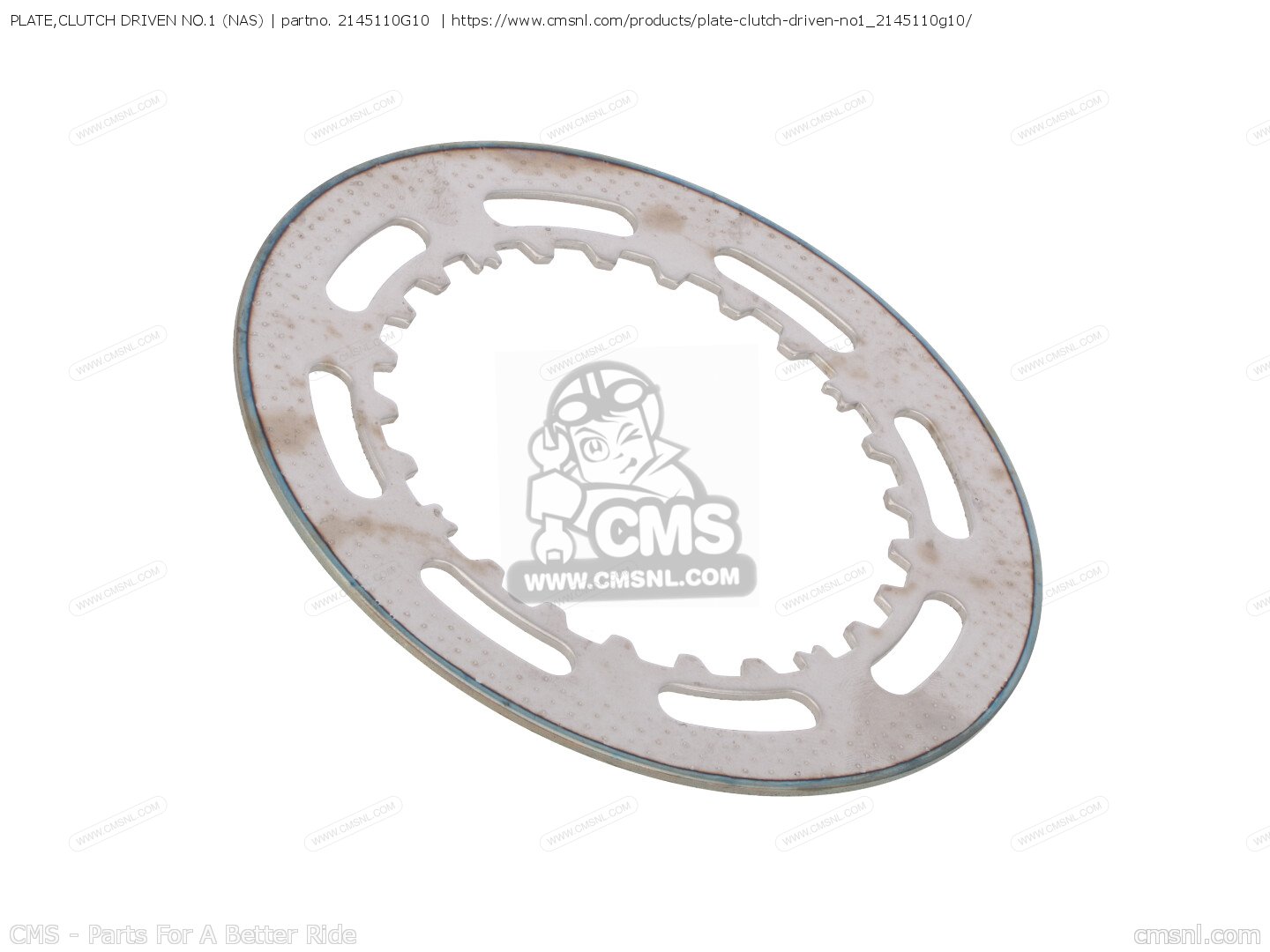 2145110G10: PLATE,CLUTCH DRIVEN NO.1 (NAS) Suzuki - buy the 21451-10G10 at CMSNL