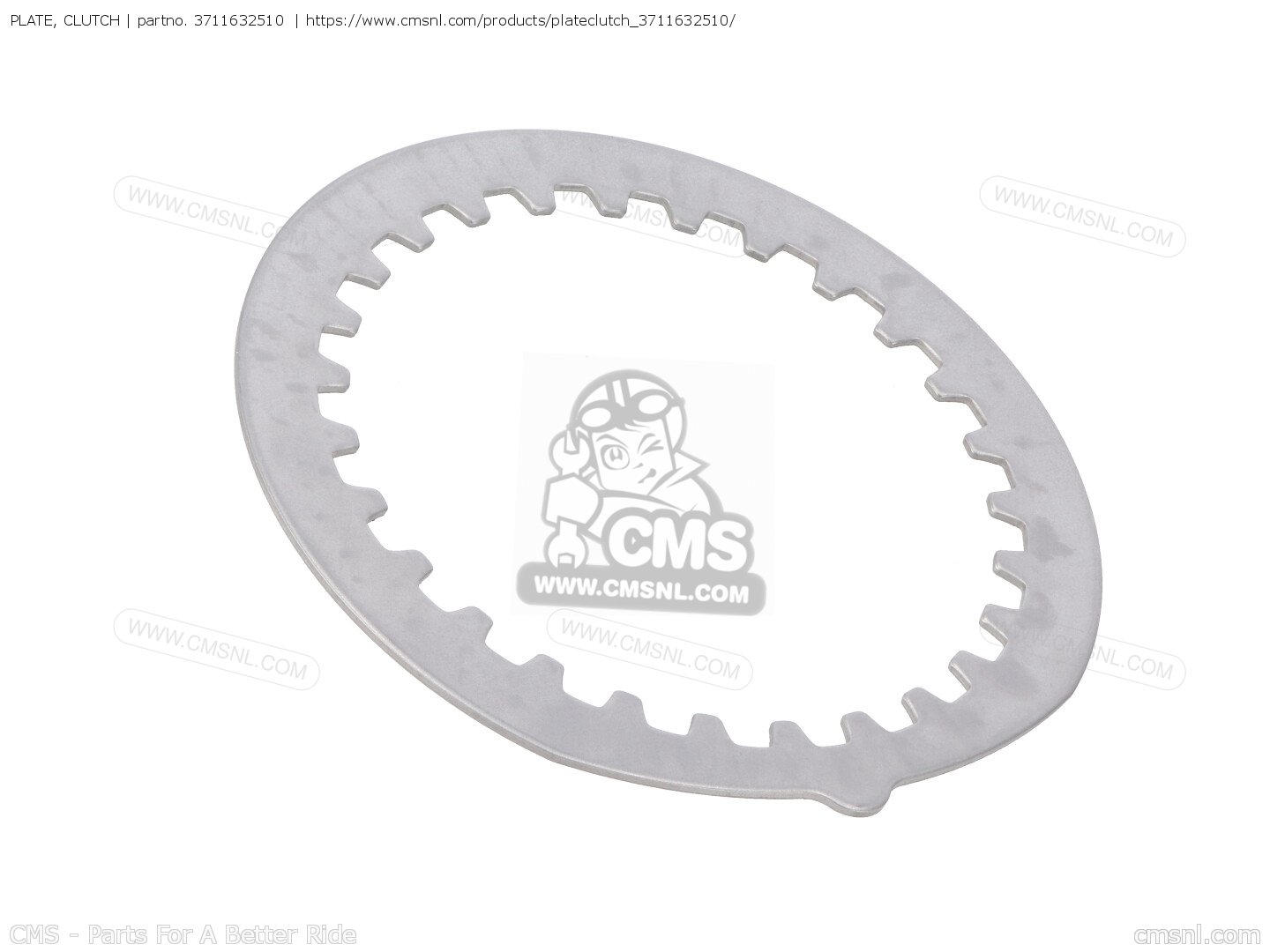 3711632510: Plate, Clutch Yamaha - buy the 371-16325-10 at CMSNL