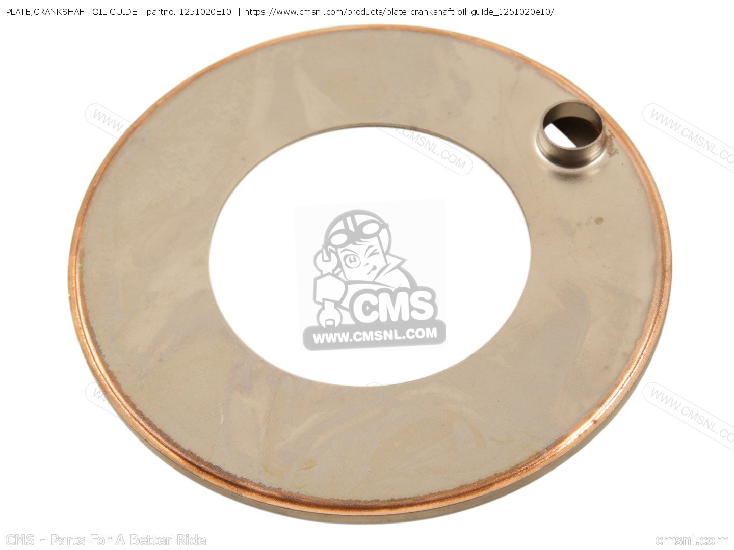 1251020E10: PLATE,CRANKSHAFT OIL GUIDE Suzuki - buy the 12510-20E10 at ...