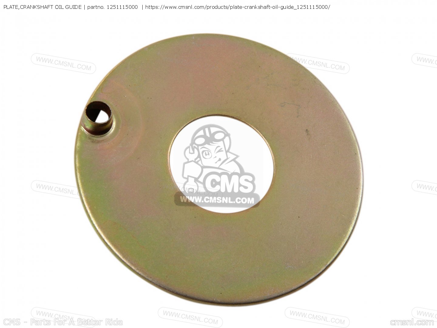 PLATE,CRANKSHAFT OIL GUIDE for Suzuki - order at CMSNL