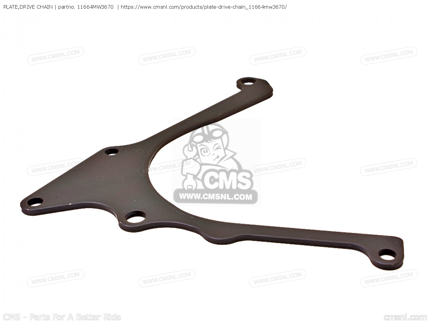11664MW3670: PLATE,DRIVE CHAIN Honda - buy the 11664-MW3-670 at CMSNL