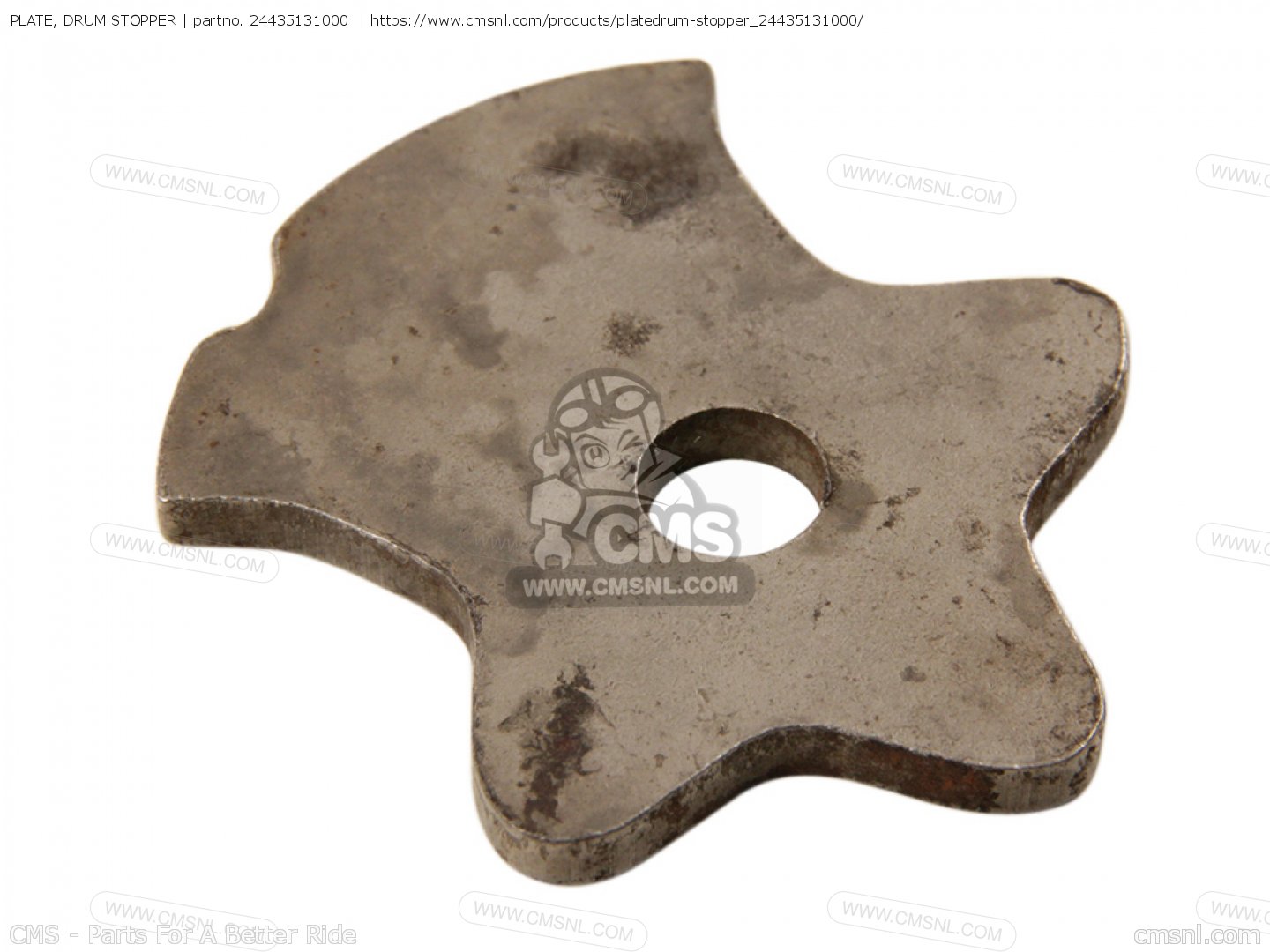 24435131000: Plate, Drum Stopper Honda - buy the 24435-131-000 at CMSNL