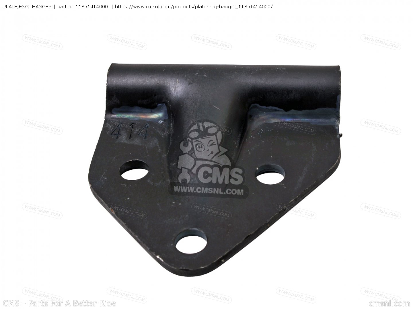 11851414000: PLATE,ENG. HANGER Honda - buy the 11851-414-000 at CMSNL