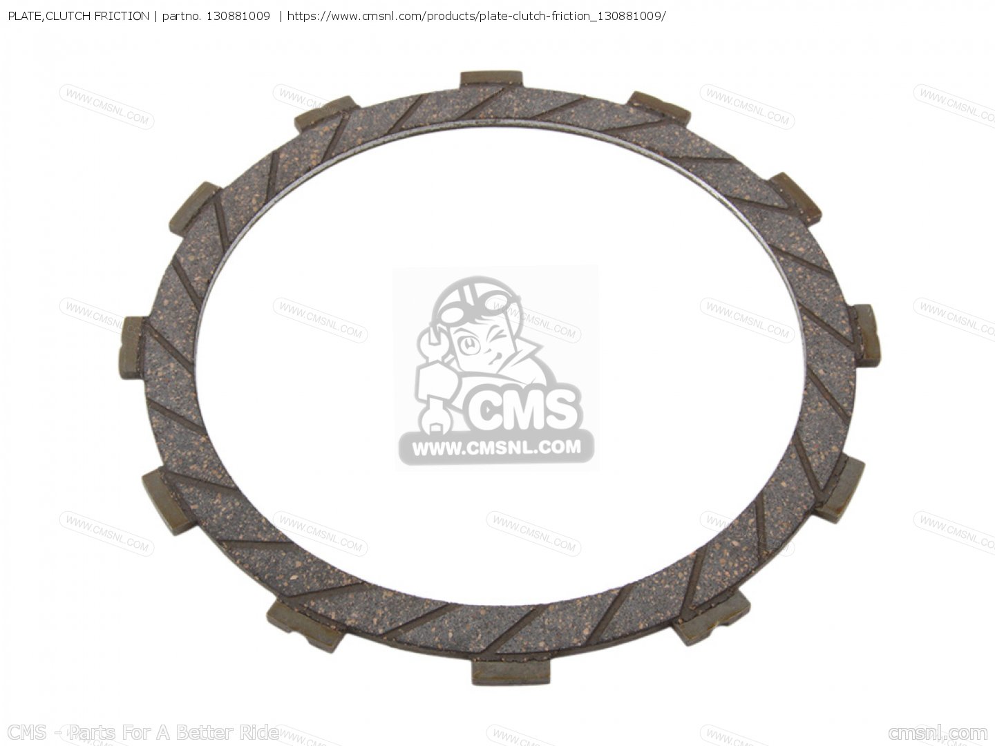 130881009: PLATE-FRICTION (NAS) Kawasaki - buy the 130881009 at CMSNL
