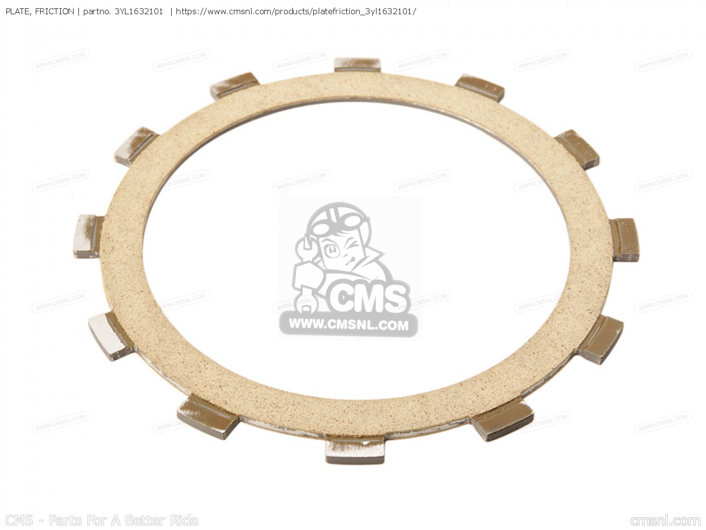 PLATE, FRICTION (NAS) for TZ250 1994 4DP3 NORTH AMERICA 244DP-100E1 ...